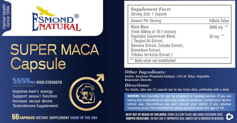 Esmond Natural Super MACA – Esmond Natural